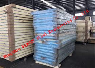China Tongue and groove PU sandwich panels for cold room, camlock included polyurethane sandwich panels for freezer for sale