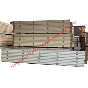 China Hot sale color steel pu sandwich wall panel for cold room with good price for sale