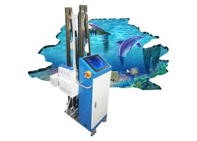 China Moisturizing Mural Varnish Inkjet UV Wall Printer CMYKW 5 Colors for sale