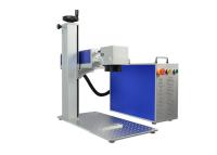 China Portable 20w Fiber Laser Marking Machine 4500DPI Lift Platform for sale