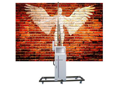 China CMYK Vertical 3D Wall Printing Machine 2200mm High Double Head DX5 for sale