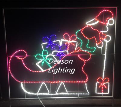 China Christmas Elf Rope Light Silhouette 1.5m x 1.8m 70W LED Outdoor Decoration for sale