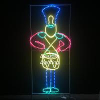 China Life Size Christmas Nutcracker Decoration 1.8m LED Lighted Outdoor IP65 for sale