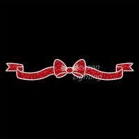 China led decoration street christmas lights bow and ribbon for sale