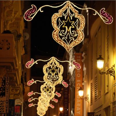 China outdoor decorative cross street motif light for sale