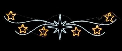 China christmas star motif across street decorations for sale