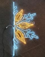 China christmas street light pole snowflake decorations for sale