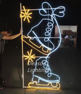 China Christmas Decoration Light on Pole 40W 2m Outdoor LED Rope Light for Garden Park for sale