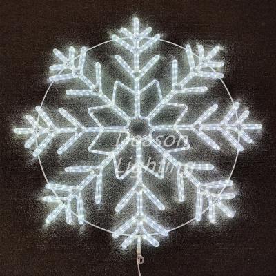 China Large Christmas Snowflake Lights 1m LED Rope Light Outdoor Decoration IP65 110V-240V for sale