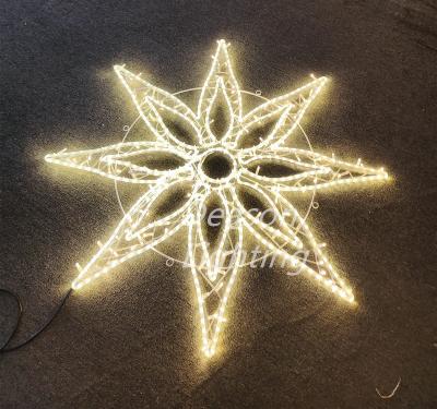 China Giant LED Snowflake Decoration 120cm 110V-240V Outdoor Holiday Light for sale