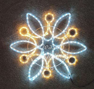 China Christmas Hanging Snowflake Decoration LED Light 60cm IP65 Outdoor Holiday Decor for sale