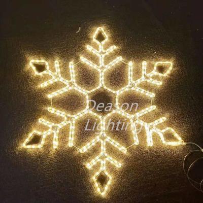 China Christmas Snowflake Rope Light 90cm IP65 LED Decorative Light 110V-240V for sale