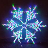 China LED Snowflake Outdoor Christmas Lights 80cm 120cm IP65 Waterproof Holiday Decoration for sale