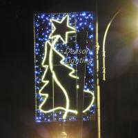 China christmas street light pole decorations led christmas tree for sale