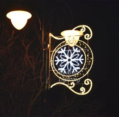 China commercial decorations pole motif led street light for sale