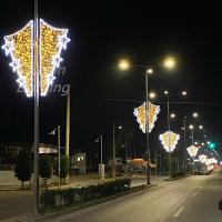 China christmas decoration light on pole for sale