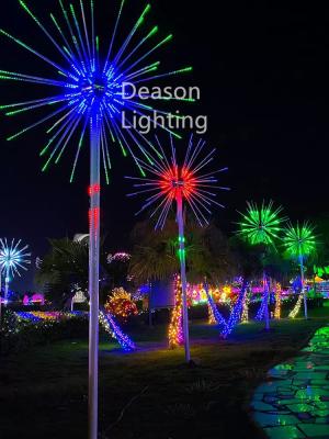 China LED RGB Color Changing Firework Tree Light 3m 48 Tubes IP65 Outdoor Decoration for sale