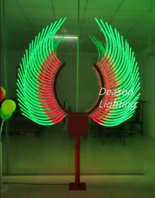 China Angel Wings LED Firework Lights 2.5m Height 48 Tubes IP65 Outdoor Christmas Decoration for sale