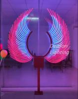 China Angel Wings LED Firework Lights 2.5m Height 48 Tubes IP65 Outdoor Christmas Decoration for sale