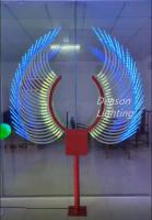China Angel Wings LED Firework Lights 2.5m Height 48 Tubes IP65 Outdoor Christmas Decoration for sale
