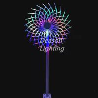 China Flower Shaped Led Christmas Firework Lights Outdoor Landscape Decorations for sale