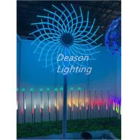 China Flower Shaped Led Christmas Firework Lights Outdoor Landscape Decorations for sale