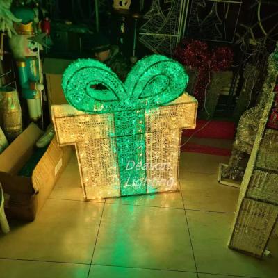 China 3d Led Christmas Gift Box Motif Light for sale