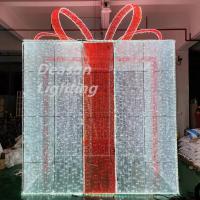 China giant outdoor christmas gift box lights for sale