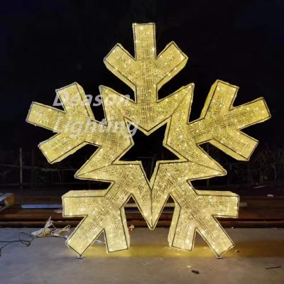 China Giant Snowflake LED Light 2m 3m IP65 Outdoor Decoration 110V 240V CE ROHS for sale
