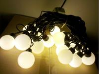 China LED Ball String Light 5m 50LEDs IP65 Waterproof 7W 110-240V Outdoor Garden Decoration for sale