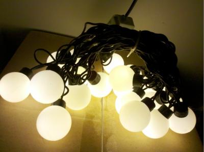 China LED Ball String Light 5m 50LEDs IP65 Waterproof 7W 110-240V Outdoor Garden Decoration for sale