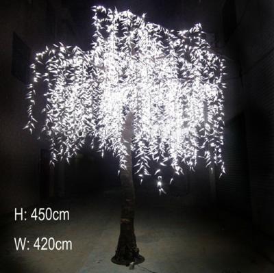 China LED Weeping Willow Tree Light 4.5m Height 5400 LEDs Outdoor Decorative Lighting for sale
