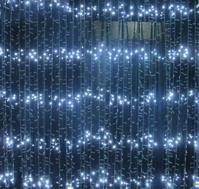 China Wholesale LED Waterfall Curtain Light 1600 LEDs 4Mx4M 110-240V 8 Modes for sale