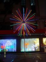 China RGB LED Fireworks Tree Lights Outdoor Christmas Decoration Waterproof IP65 3m 4m 5m for sale