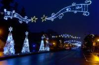 China overhead street display Christmas lighting for sale
