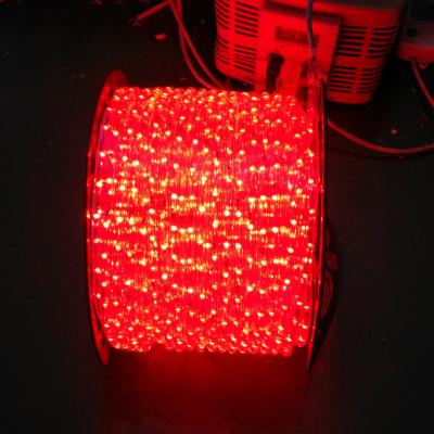 China Round 2 Wires LED Rope Light 220V 100m Roll IP65 Outdoor Decoration for sale