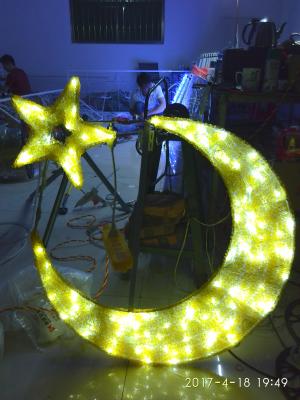 China Ramadan Decoration Moon and Star Lights 80W 0.8m LED Rope Light IP65 for sale