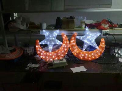 China LED Ramadan Motif Lights Moon and Star 20W 0.5m Outdoor Decorative String Lights for sale