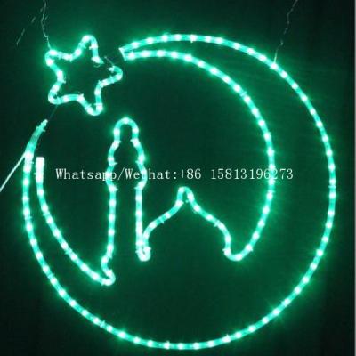 China LED Ramadan Decoration Lights Moon and Star Shape 15W 0.5m-0.8m IP65 Waterproof for sale