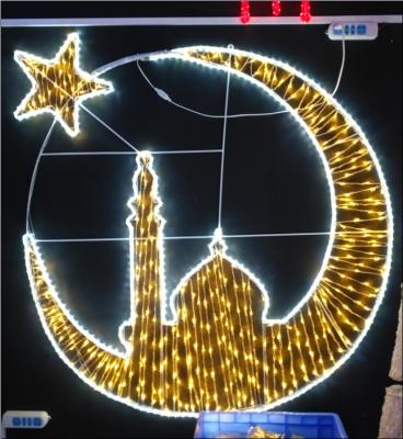 China LED Ramadan Star and Moon Lights 20W IP65 Decorative Lighting 0.5m to 0.8m for sale