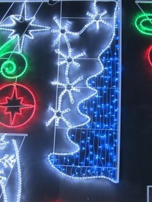 China christmas motif street light pole decorations for sale