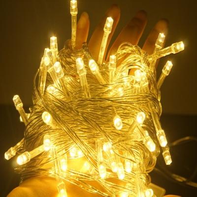 China Outdoor LED String Lights 10m 100 LEDs IP44 Waterproof Christmas Home Decor for sale