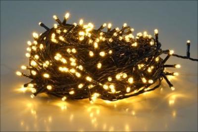 China Outdoor LED String Lights 100/200 LEDs 10m 5W IP44 Waterproof for Christmas Wedding Garden Decoration for sale
