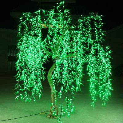 China Outdoor LED Willow Tree Light 2.5m Height 2500 LEDs IP65 Waterproof Decorative Lighting for sale