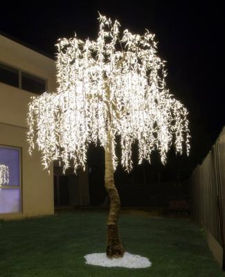 China LED Weeping Willow Tree Light 4.5m 7680 LEDs IP65 Outdoor Decorative Lighting for sale