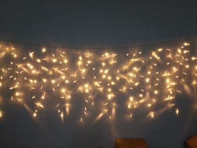 China LED Icicle Lights IP65 240 LEDs 3m Outdoor Christmas Decoration Connectable 110V-240V for sale