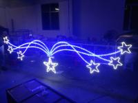 China christmas outdoor street led star decorations for sale