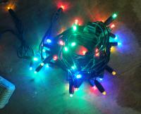 China 5mm LED Christmas Multi Color String Lights 100 Bulbs 17ft 120V Outdoor for sale