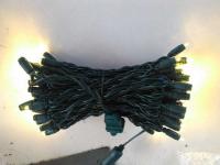 China Warm White 5mm LED Christmas String Lights 100 Bulbs 120V 17ft Outdoor Decoration for sale