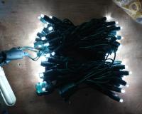 China 5mm LED Christmas Lights String 100 Bulbs 17ft 120V Multi Color Outdoor for sale